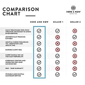 All-Purpose Travel Mug and Tumbler | Tea Infuser Water Bottle | Fruit Infused Flask | Hot & Cold Double Wall Stainless Steel Coffee Thermos | by Here & Now Supply Co. (750 ml (25.3 oz))