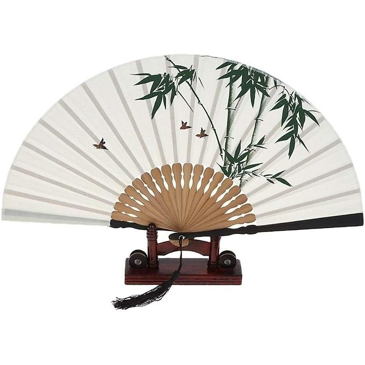 Hand Fan Folding Fan,Hand-held Fan,Vintage Summer Bamboo Folding Fan Hand Held Fan Dance Wedding Party Pocket Gifts Fans Hand Paper Folding Props Vintage style