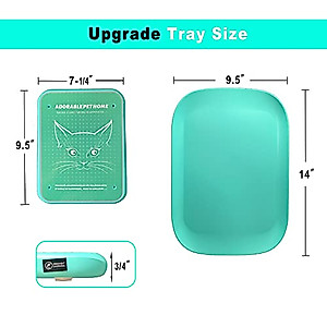 Flyvyan Digital Pet Scale, Puppy Scale for Whelping, Kitten Scale with Foldable LED Display, Small Animal Scale for Dog/Cat/Rabbit/Hamster, Kitchen Scale with Removable Tray (Robin Egg Blue)