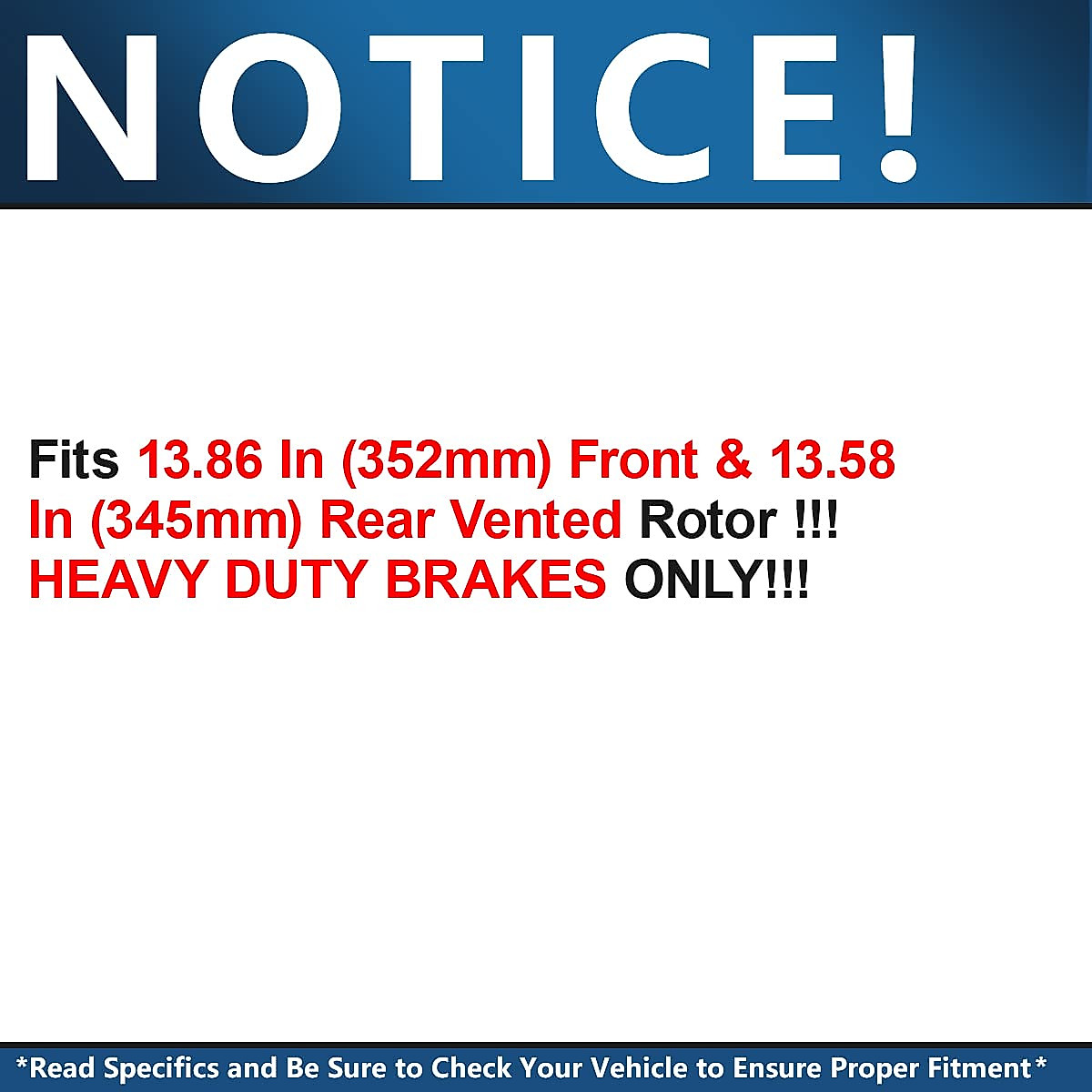 Detroit Axle - Brakes Kit for Ford Explorer Taurus Flex Police Lincoln MKT MKS Disc Brake Rotors Ceramic Brakes Pads Front and Rear Replacement : 13.86'' inch Front Rotor & 13.58'' inch Rear Rotor