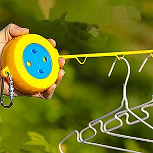 N/A 8 Meters Retractable Clothesline Portable Laundry Dryer Durable Nylon Clothes Line Windproof Indoor & Outdoor