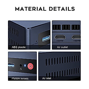 Beelink Mini S Mini PC W11 Pro, Intel 11th Gen N5095 (Max 2.9 GHz), Small Desktop PC 8GB DDR4 RAM 128GB SSD, Mini Computer Support 4K Dual HDMI, WiFi5 Bluetooth 4.0, Gigabit Ethernet, 4USB3.0
