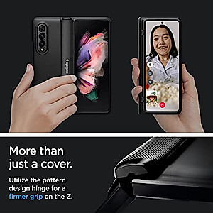 Spigen Slim Armor Pro [Hinge Coverage] Designed for Galaxy Z Fold 3 5G Case (2021) - Black