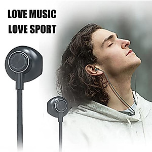 ESSONIO Neckband Bluetooth Headphones Bluetooth Headphones Wireless air Neckband Bluetooth Headphones with HD Microphone and Noise Reduction Headphones for Sport