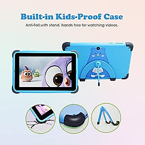 Kids Tablet 8 inch, weelikeit Android 11 Tablets for Kids, 2GB RAM 32GB ROM Children Tablet with AX WiFi6, IPS HD Display,4500 mAh,Kids APP Installed,Parental Control,with Stylus(Blue)