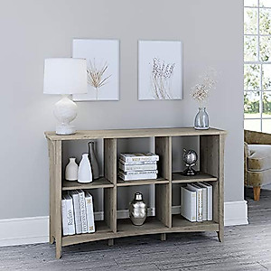 Bush Furniture Salinas 6 Cube Organizer, Driftwood Gray