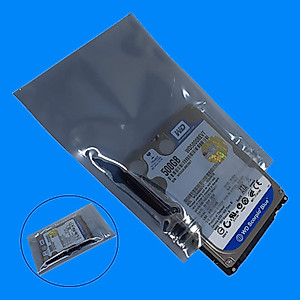 Daarcin Anti Static Bags,ESD Bags,30pcs Mixed Sizes Antistatic Resealable Bags for 3.5 Hard Drive, 2.5 Solid State Drive,with Labels, ESD Shielding Bags for Varieties of Electronic Device