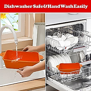 hoomdabox 2 Pack Silicone Grease Cup Liners for Blackstone Grill, Reusable Drip Pan Liners, Grill Griddle Rear Grease Cup Grease Catcher Liner - Orange