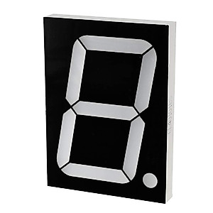 uxcell Common Anode 10 Pin 1 Bit 7 Segment Display 4.8 x 3.54 x 0.59 Inch 4" Red LED Display Digital Tube