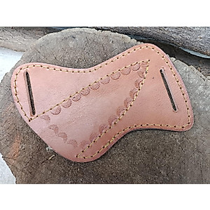 KNIVES KING 7" Handmade Fixed Blade Pointed Cowboy Skinner/Hunting knife with Leather Sheath, Farrier Rasp Steel Razor Sharp Blade and Hrd wood Handle for Hunting, Bushcrafting, Camping and Hiking.