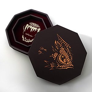 Mythcarvers Dice Tray Flame Red