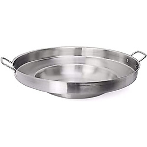 AceroWare 22" Stainless Steel Comal Pan-Concave Wok Stir Fry Tacos Bowl-Fajitas