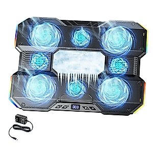 Cooling Pad for Gaming Laptop with Thermoelectric Cooler，8 Fans Powerful Laptop Cooler (Thermoelectric Cooler and 8 Fans)