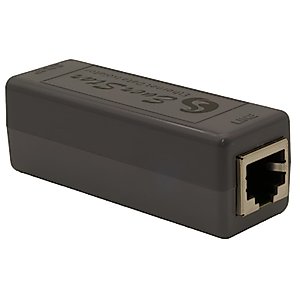 EverStar MI-300DG LAN Signal Noise Filter + 5" UTP Patch Cable for Healthcare (EN60601-1 Compliant) | Apple/Android TV, Hi-Res Audio Systems (RJ45) | Ethernet Galvanic Isolator | Dark Gray