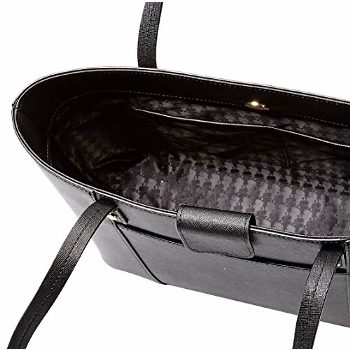 Karl Lagerfeld Paris womens Maybelle Tote Bag, Black/Gold, One Size US