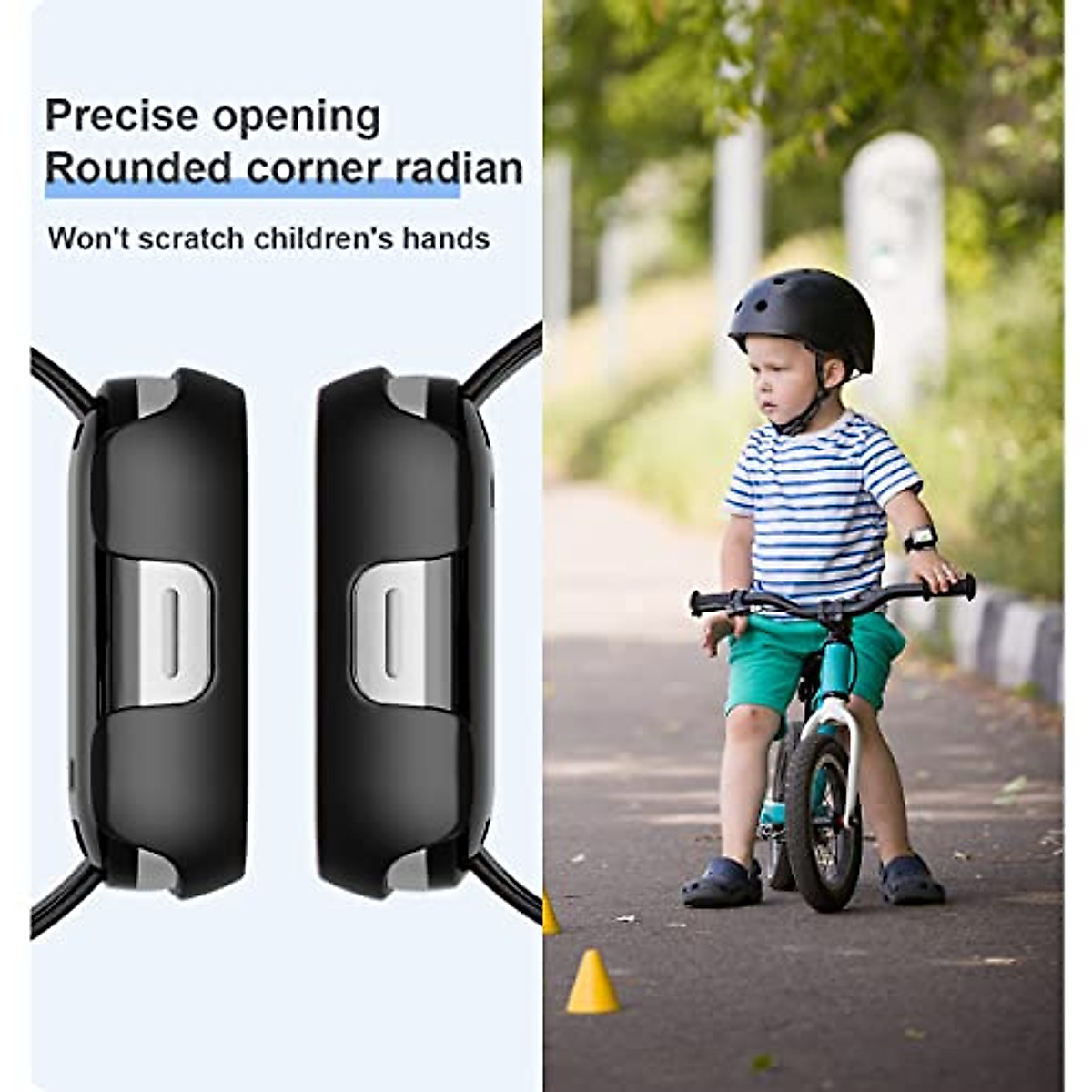 2 Pack for SyncUP Kids Watch Screen Protector Case,JZK High Definition Tempered Glass Overall Protective Case Cover Scratch Resistant Bumper Shell for SyncUP Kids Watch Accessories,Blue+Clear