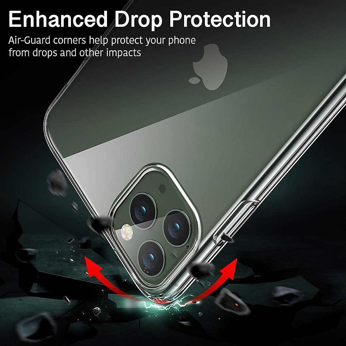 ESR Essential Zero Designed for iPhone 11 Pro Case, Slim Clear Soft TPU, Flexible Silicone Cover for iPhone 11 Pro 5.8-Inch (2019), Clear