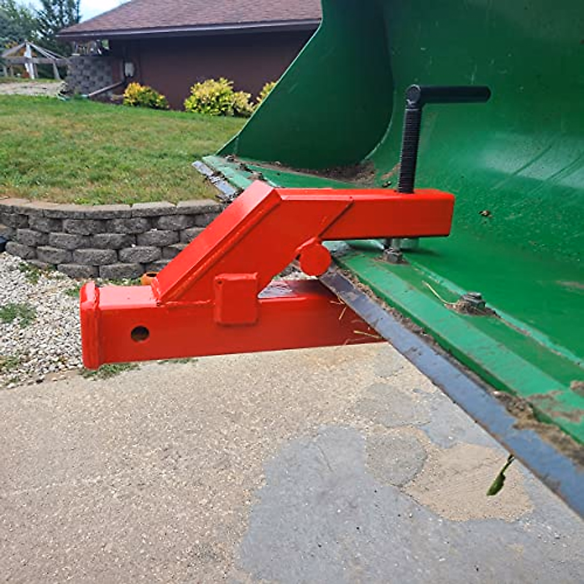 ELITEWILL Clamp On Trailer Hitch Receiver 2" Ball Mount Adapter Compatible with Deere Bobcat Tractor Bucket