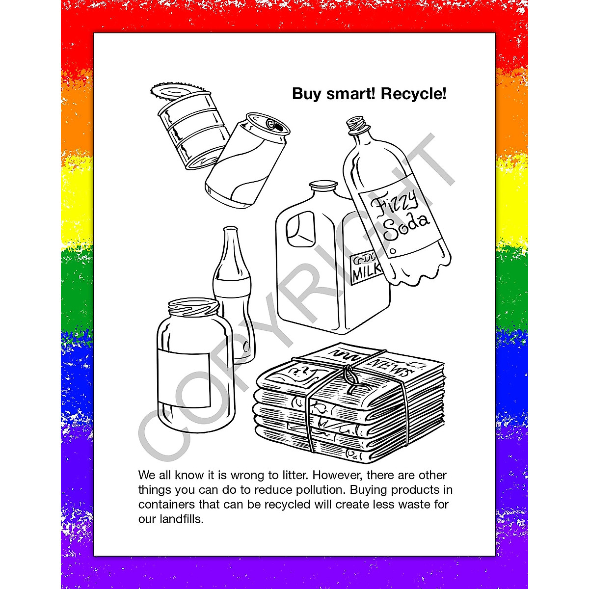 ZOCO - I Love My World - Kids Educational Coloring Books (50 Bulk Pack, Without Crayons) - Make The Difference, Earth Day, Environmentally Friendly Handout - Games, Puzzles, Activities for Kids