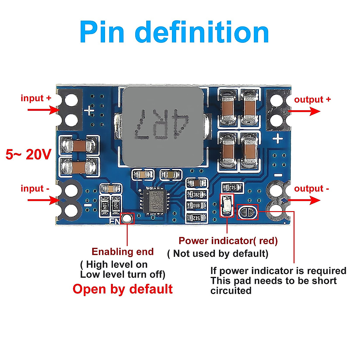 Alinan 5pcs High Efficiency Output 12V 5A mini560 Step Down DC-DC Converter Voltage Regulator Buck Stabilized Power Supply Module