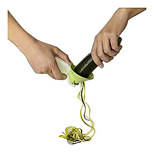 Kuhn Rikon Click-N-Curl Spiralizer Set with Swiss & Julienne Peelers, White/Orange/Green