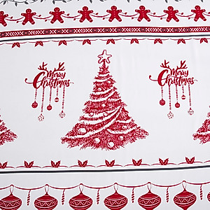Xruibed 4 Pieces Sheet Set King Christmas Trees Gingerbread Man Sheet Set Xmas Deers Flat Sheet with Fitted Sheet 2 Pillow Cases Deep Pockets Christmas Bedding Sheet Set for Kid Teen Adult