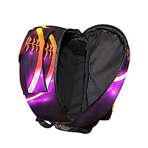 Krafig Sparkling Sport Softball Boys Girls Kids School Backpacks Bookbag, Elementary School Bag Travel Backpack Daypack