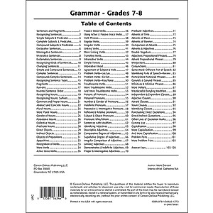 Grammar, Grades 7-8, 100 Reproducible Activities