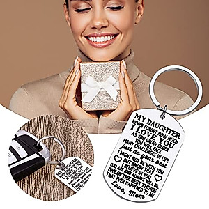Gifts For Daughter From Mom Dad Father Inspirational Stocking Stuffers For Her From Teen Adult Key (Silver, One Size)