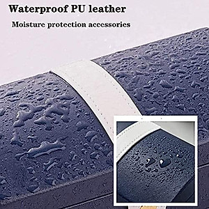 ZZYINH AN207 Women Jewelry Box Portable Travel PU Leather Jewelry Storage Box Earring Necklace Plate Girls Jewelry Organizer Small Jewelry (Color : Blue)