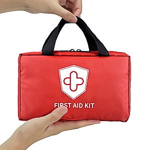 Kitgo First Aid Kit with Hospital Grade Medical Supplies Gift for Dad Husband Great for Home, Outdoors, Office, Car, Travel, Camping, Hiking, Boating, Every Emergencies 220 Piece