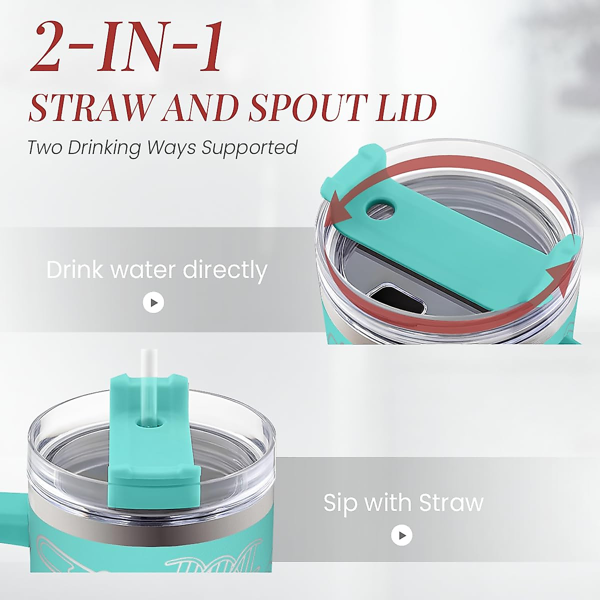 Nurse Gifts for Women, Nurse Tumbler with Handle 40oz Stainless Steel Coffee Cup with Straw Lid, Nursing Gift for Female Nurses, Nurse Appreciation Gift for Graduation Christmas Birthday Nurse Week