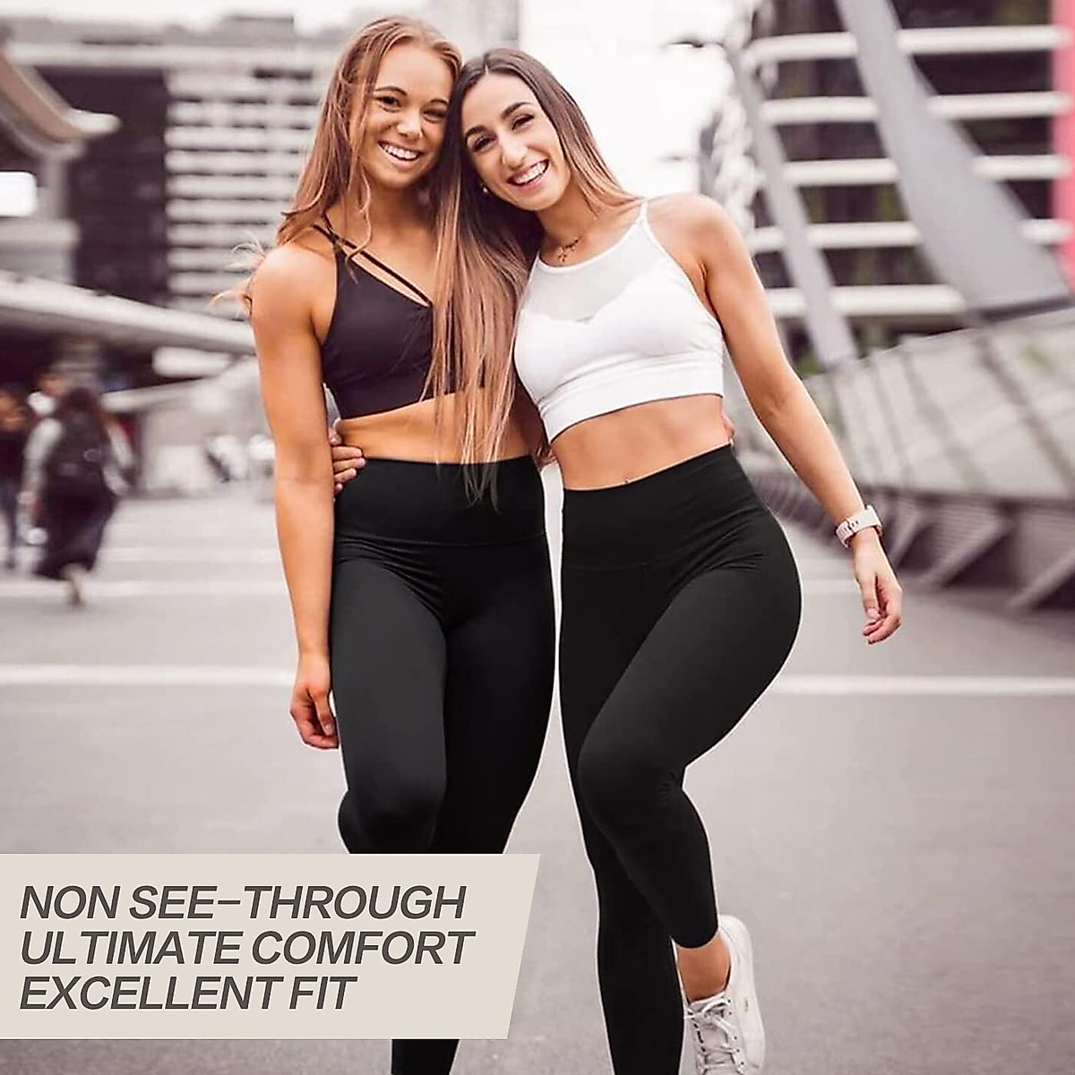 3 Pack Leggings for Women-No See-Through High Waisted Tummy Control Yoga Pants Workout Running Legging 01-Black