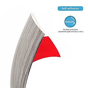 Art3d Self Adhesive Vinyl Strip for Joining Floor Gaps, Carpet Thresholds - 10 FT, 1.57in, Gray
