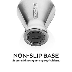 BrüMate MargTini 10oz Martini Margarita Tumbler - Made With Vacuum-Insulated Stainless Steel (Carrara)