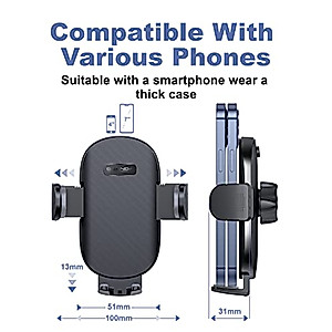 GUANDA TECHNOLOGIES CO., LTD. Cell Phone Stand, Desk Phone Holder, Upgraded Car Mount Phone Holder Dashboard Windshield