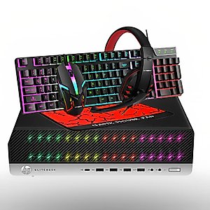 Gaming 800 G3 Computer Desktop PC, Intel Core i7-7700, 32GB RAM, 1TB M.2 SSD (Super Fast Computer), 2TB HDD, GT1030 2GB Graphic KB & M, WiFi, Windows 10 Pro (Renewed)