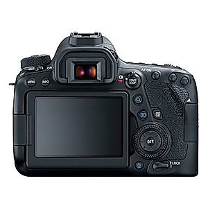 Canon EOS 6D Mark II DSLR Camera w/EF 50mm F/1.8 STM Lens + 75-300mm F/4-5.6 III Lens + 64GB Memory + Back Pack Case + Tripod, Lenses, Filters, & More (28pc Bundle)