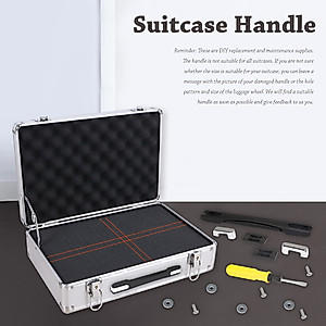 RDEXP Black Flexible Spare Strap Handle Grip Replacement for Suitcase Luggage Case 22.5cm (B19)