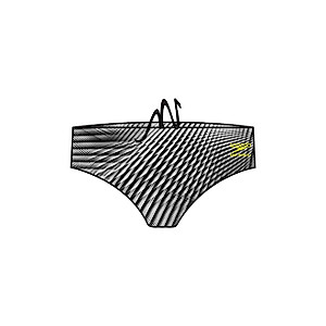 Speedo Men's Warped Weave Brief Black/White 26