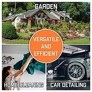 BIOPRONEXT Pressure Hand Pump Sprayer - 0.4 Gallon Small Pump Spray Bottle with Safety Valve and Adjustable Nozzle - High-Pressure Pump Hand Sprayer for Home Cleaning, Garden or Car Detailing (1.5L)