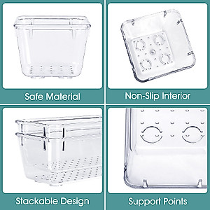 WOWBOX 28 PCS Clear Plastic Drawer Organizer Set, 4 Sizes Desk Drawer Divider Organizers and Storage Bins for Makeup, Jewelry, Gadgets for Kitchen, Bedroom, Bathroom, Office