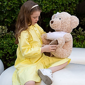 Muiteiur Teddy Bear Stuffed Animal Get Well Soon Teddy Bear 25.6 Inch Big Speedy Recovery Stuffed Animal Teddy Bear Gifts for Kid Adult After Surgery Soft Bandage Plush Bear