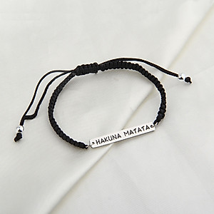 KUIYAI No Worries Macrame Bracelet Inspired Gift (Macrame bracelet)