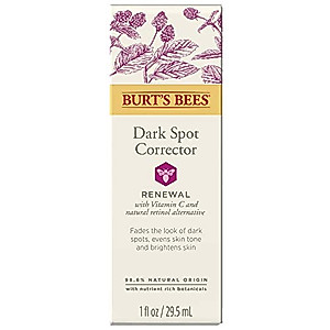 Burt's Bees Renewal Dark Spot Corrector with Bakuchiol Natural Retinol Alternative, 1 Oz (Package May Vary)