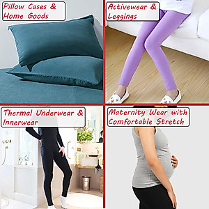 Barcelonetta | Cotton Spandex Fabric | by The Yard | Stretchy, Breathable, Lightweight Cotton Fabric | 60" Wide Roll | Sewing | 95% Cotton, 5% Spandex (White, 1 Yard)