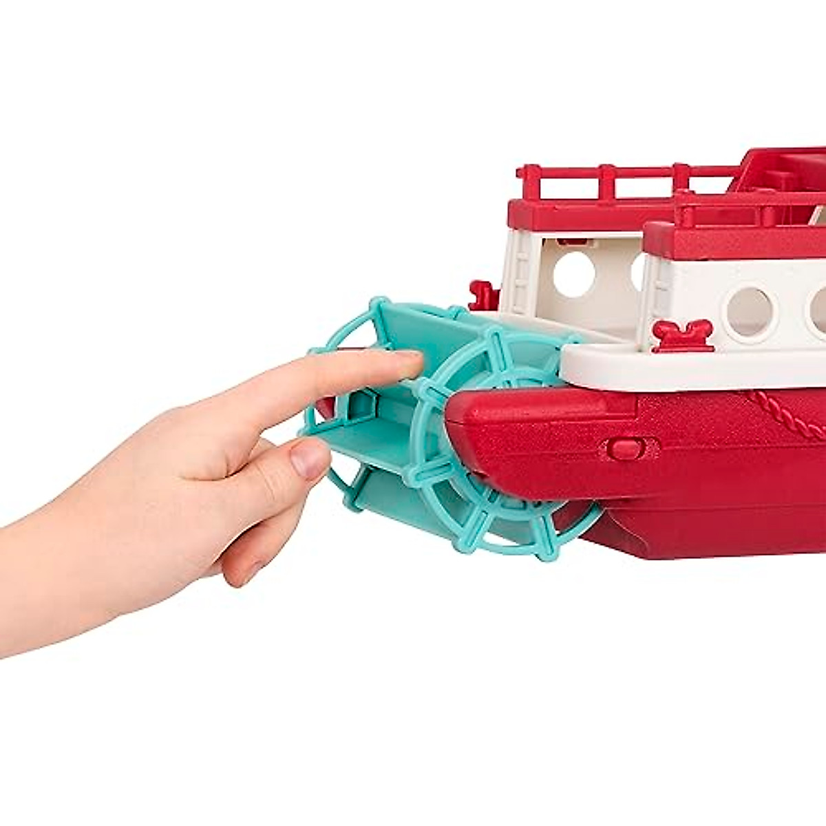 Battat- Wonder Wheels- Pool And Bath Toys For Babies, Toddlers – Floating Toy Boat For Water Play – Recyclable Materials- Ferry Boat – 1 year +