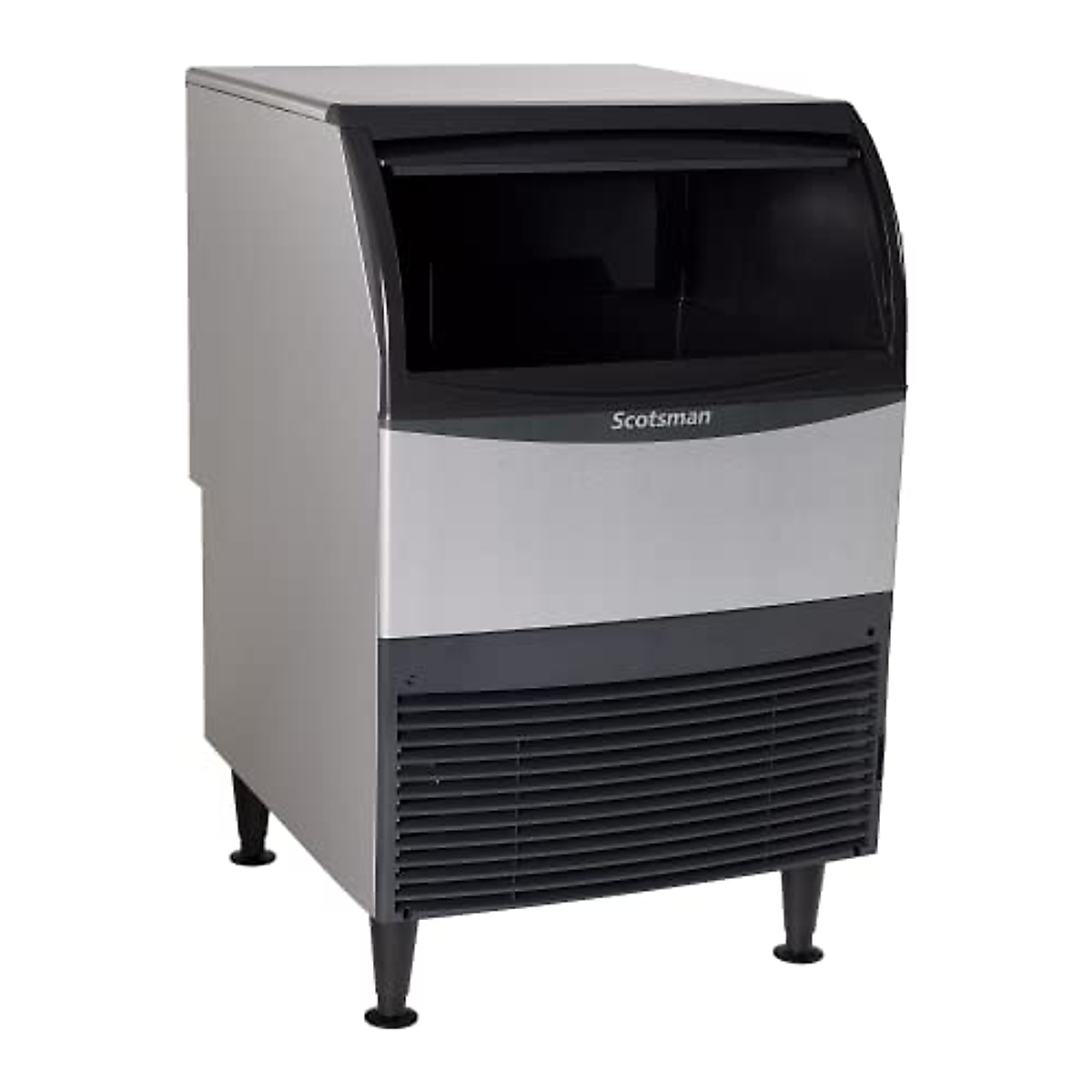 Scotsman UN324A-1 Nugget-Style Ice Maker with Bin, 80-Pound Capacity, Stainless Steel, 115-Volts, NSF