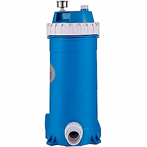VEVOR Cartridge Pool Filter, 150Sq. Ft Filter Area Inground Pool Filter,Above Ground Swimming Pool Cartridge Filter System w/Polyester Cartridge,Corrosion-proof,Auto Pressure Relieve,2 Unions Included