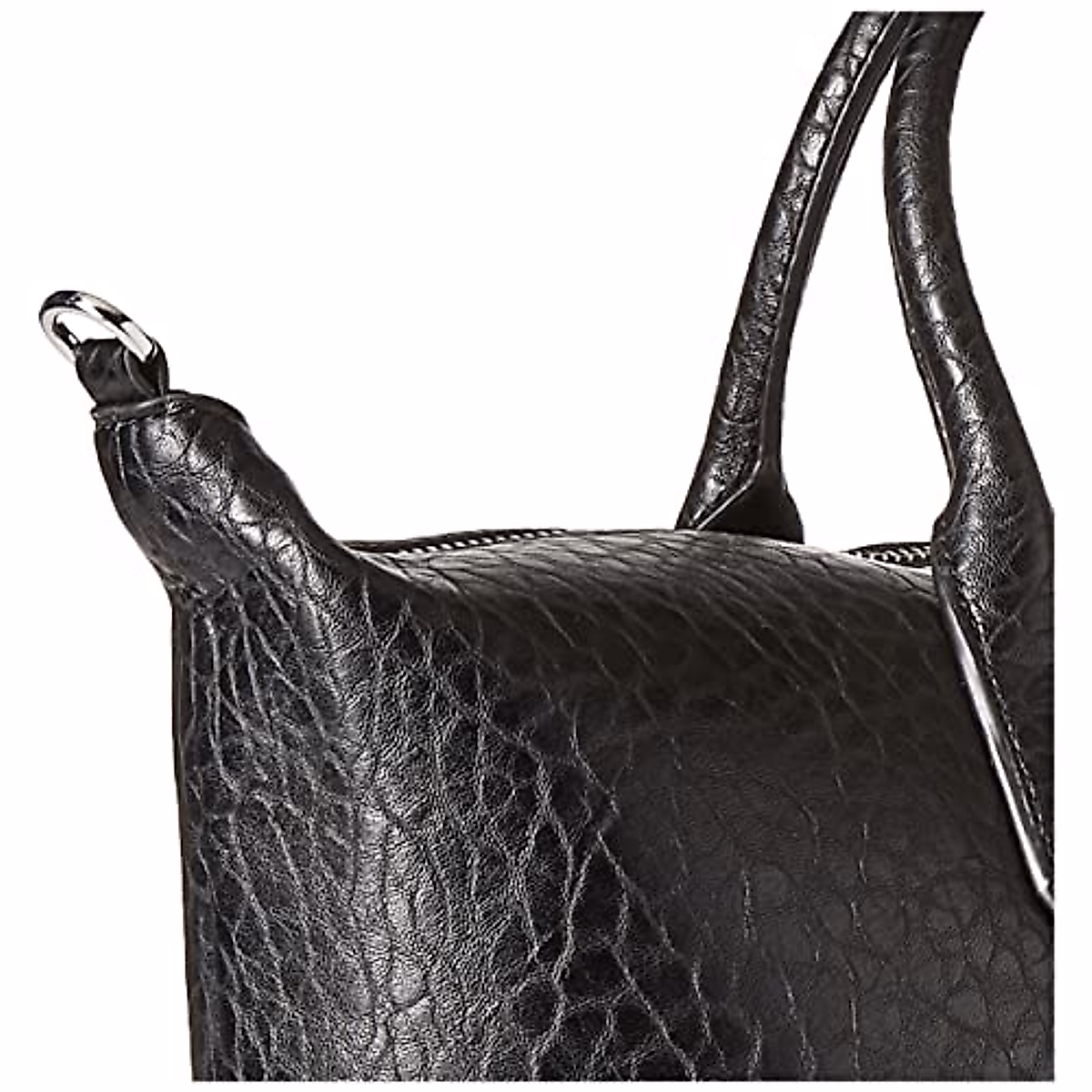 DKNY Abby Th Satchel, Black/Silver